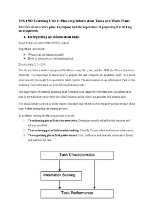 Questionss - Question and answers for quizzes - INS1502 JUNE 2020 ...