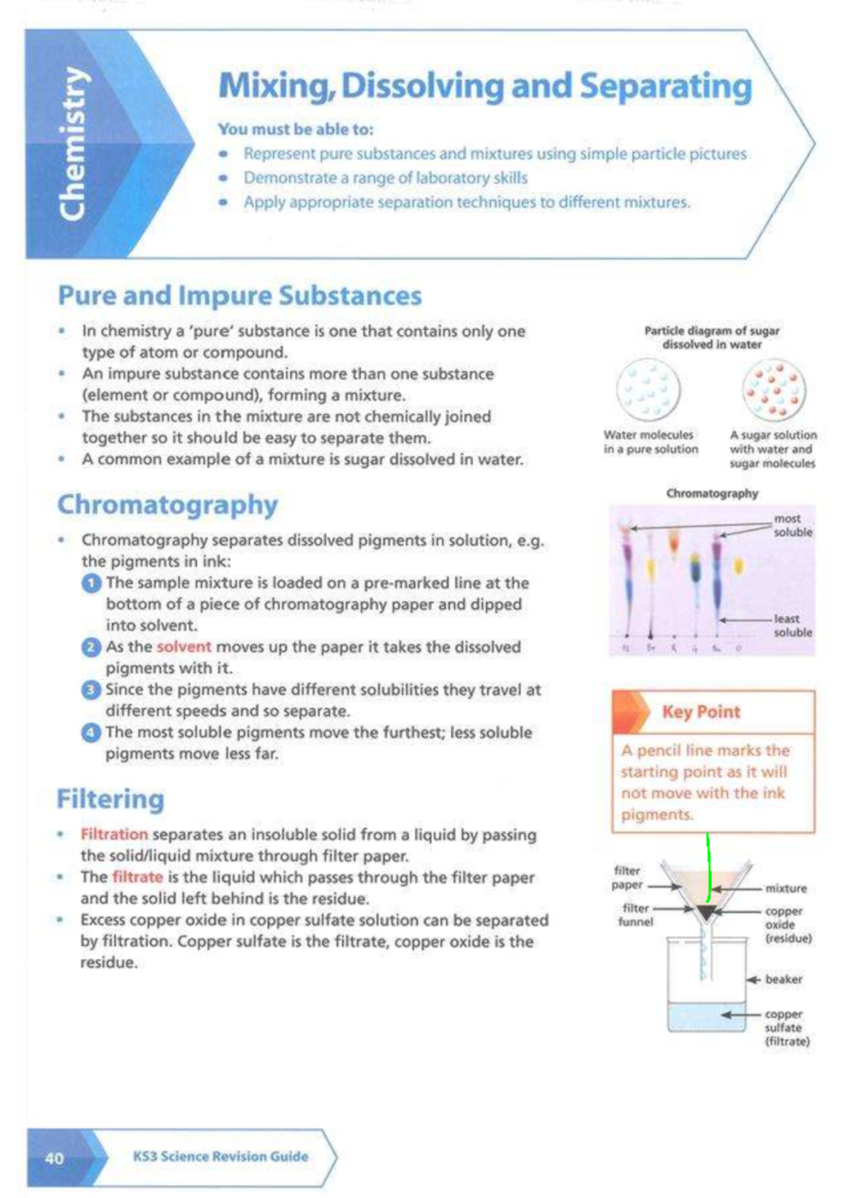 KS3 Chemistry Revision: Mixing, Dissolving, and Separating Techniques ...