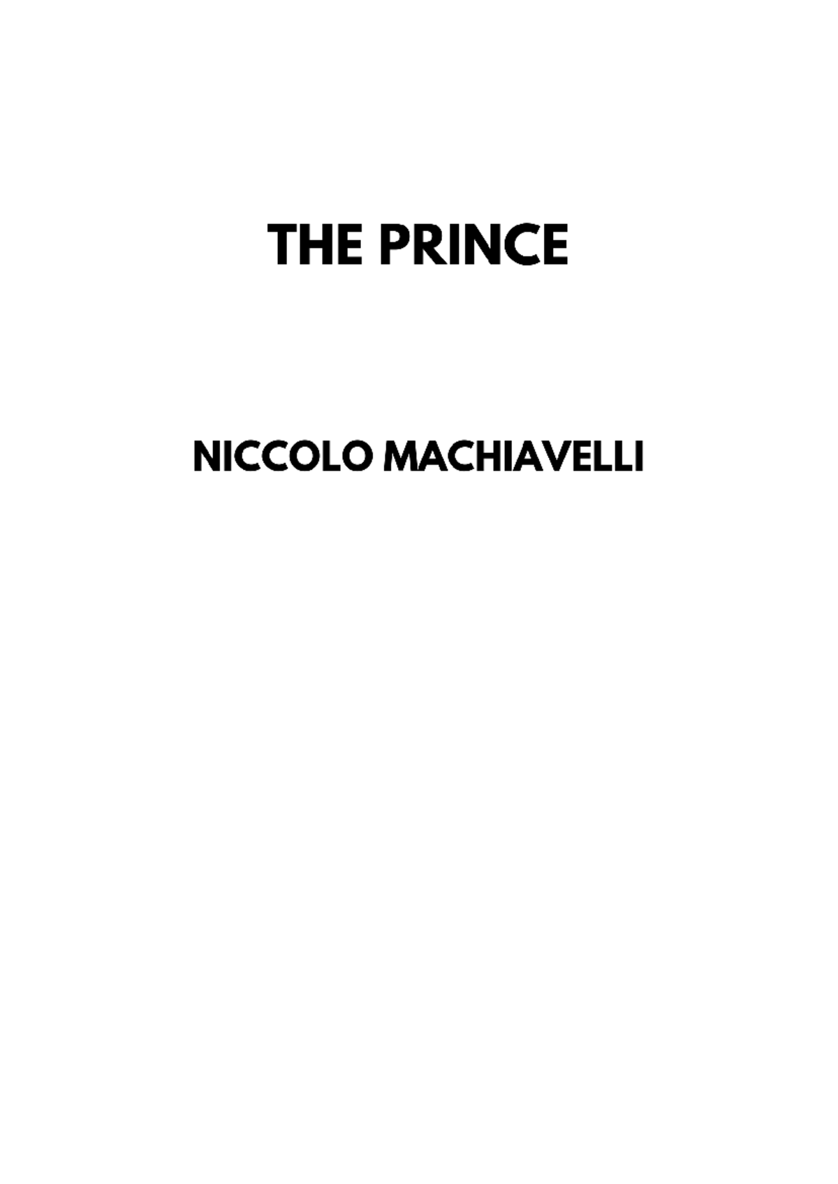 Machiavelli's The Prince: A Comprehensive Study Guide (Course Code: 173 ...