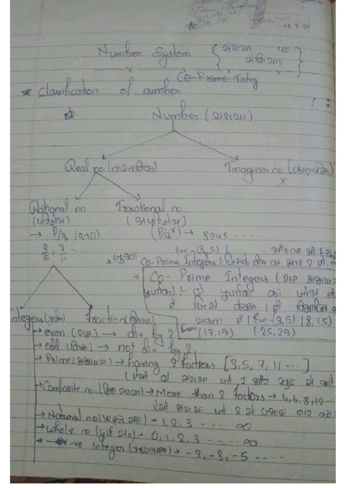 Number System Classification: Co-Prime, Integers, and More (242C211 ...