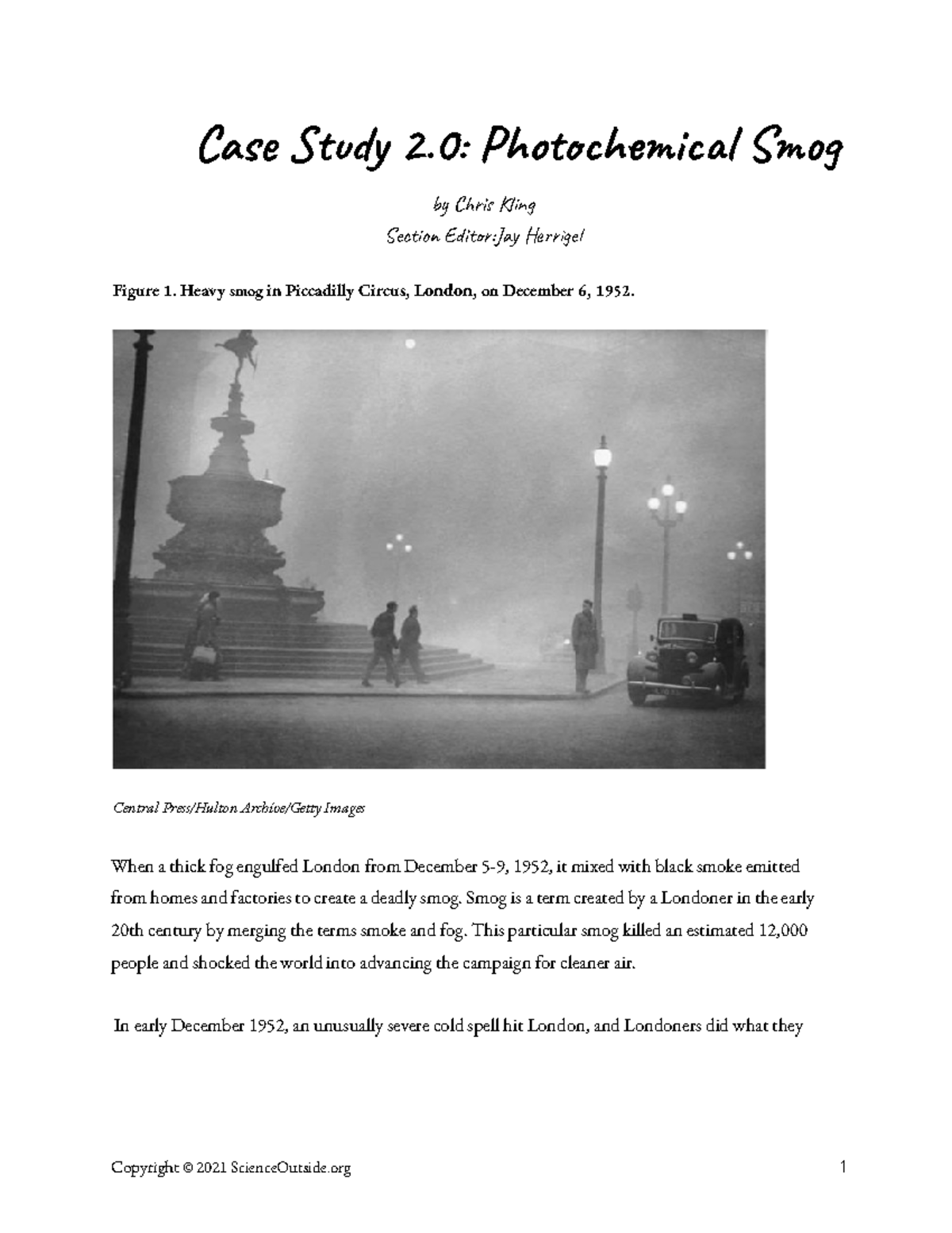 Photochemical Smog Case Study - AEPS 2023 Assignment - Studocu
