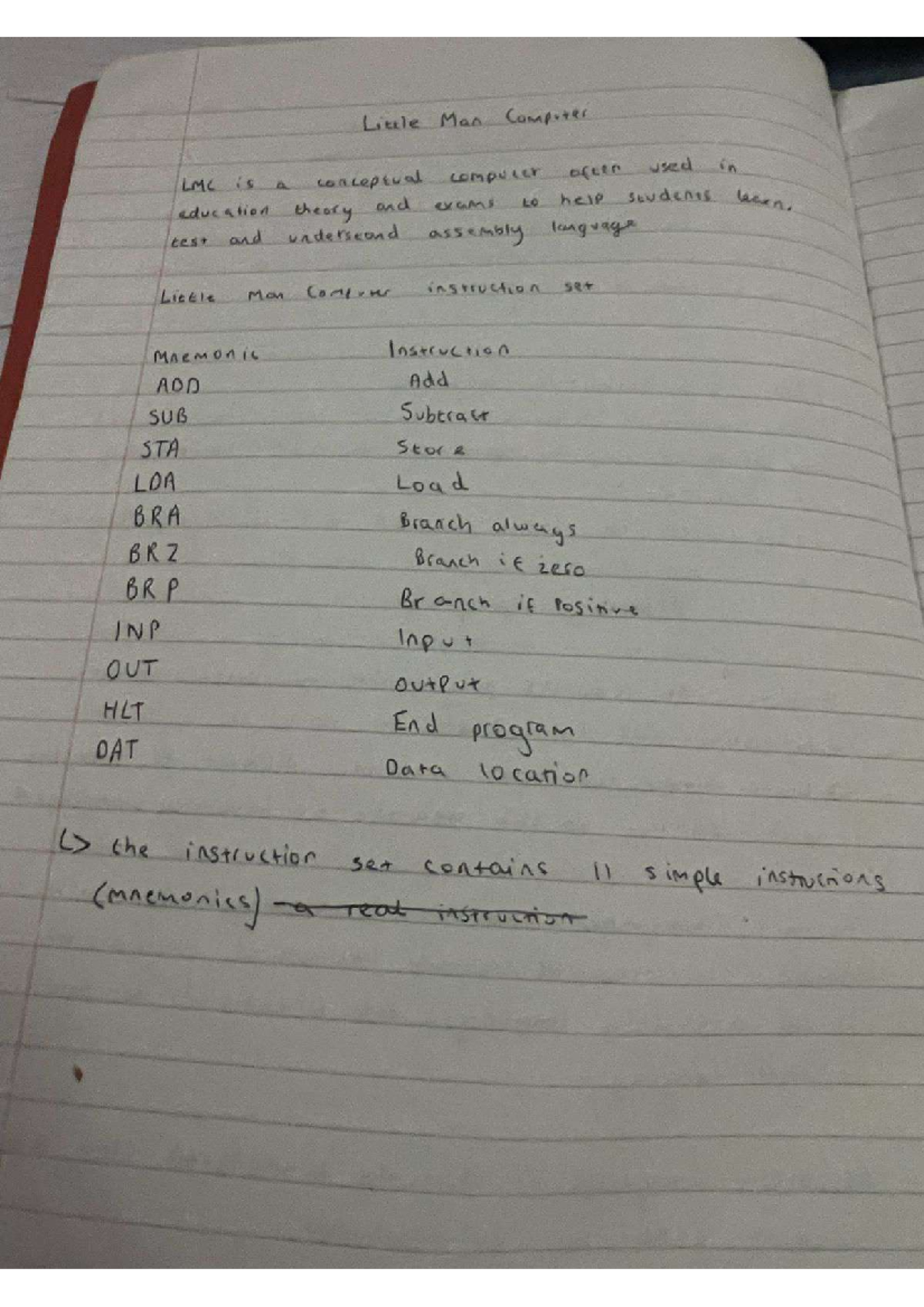 programming paradigms - Little Man Computer LMC is a conceptual ...
