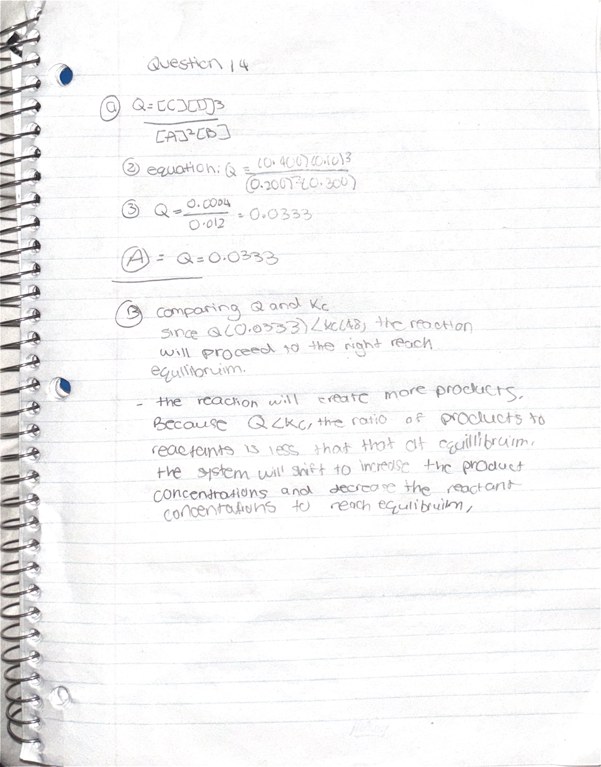 Question 14 - fthbbvgtygbbbh - Question 14 a 2 equation: Q 0.200720) 3 ...