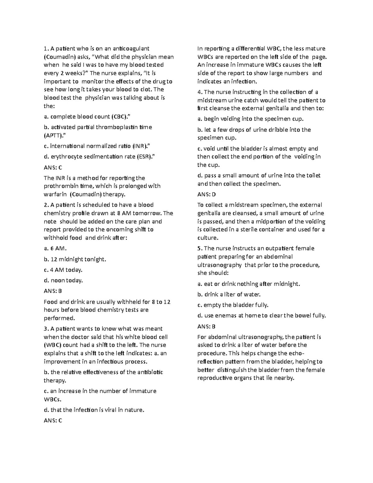 Active Learning Template: Mannitol & Lidocaine Overview - Studocu