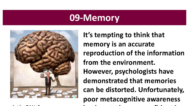 09-Memory - Understanding Memory Distortion and Eyewitness Reliability ...