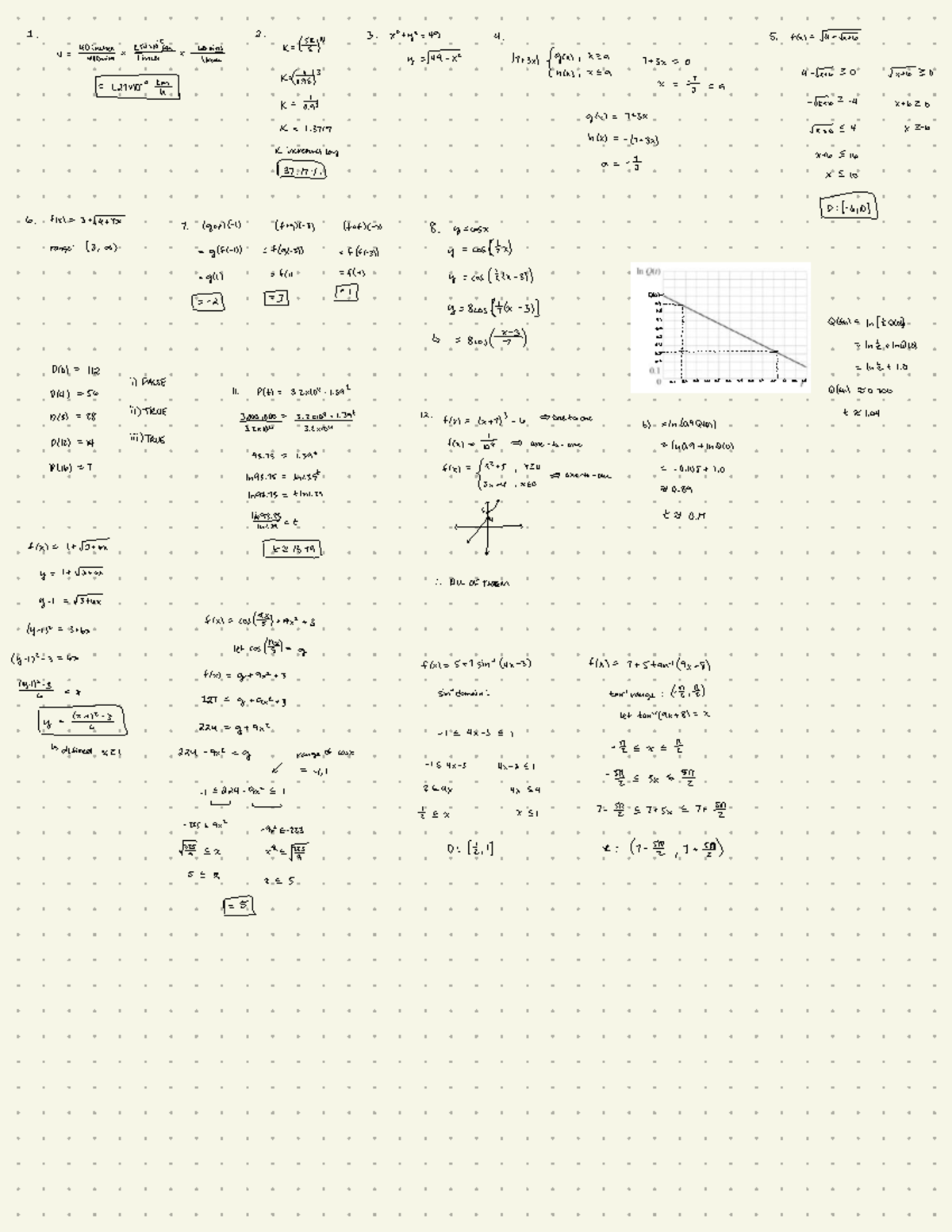 Quiz 1 - Practice Problems for Math Concepts - Studocu