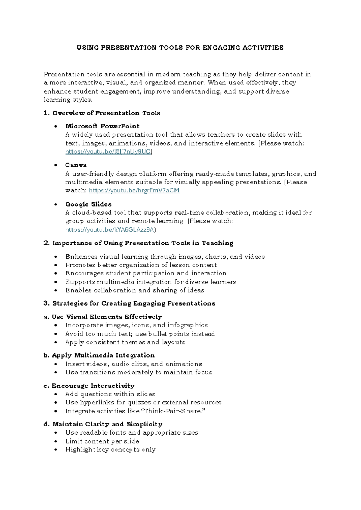 ENGAGING ACTIVITIES WITH PRESENTATION TOOLS - INBOUND ...