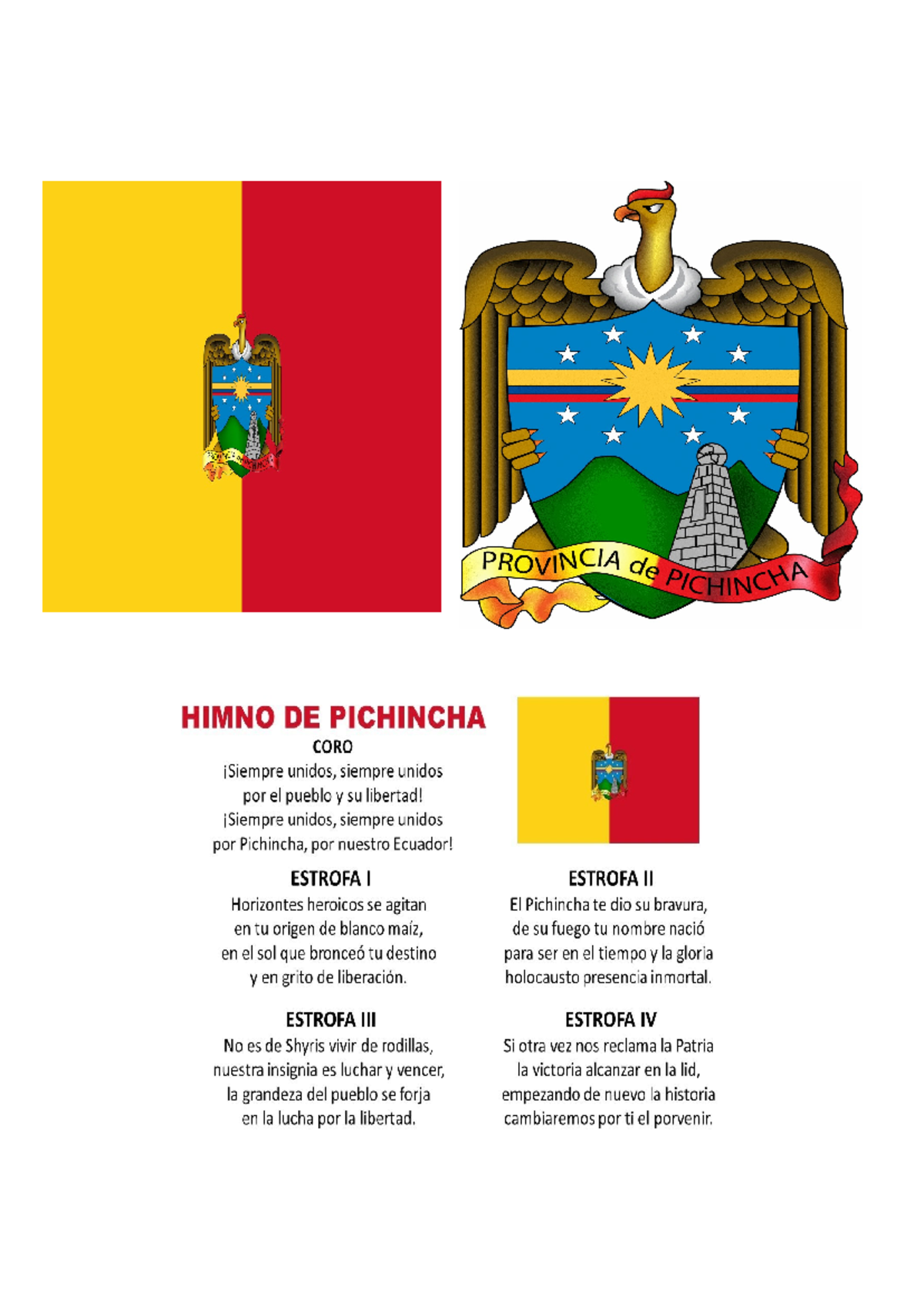 Símbolos de la Provincia de Pichincha y del Cantón Quito: Análisis y ...
