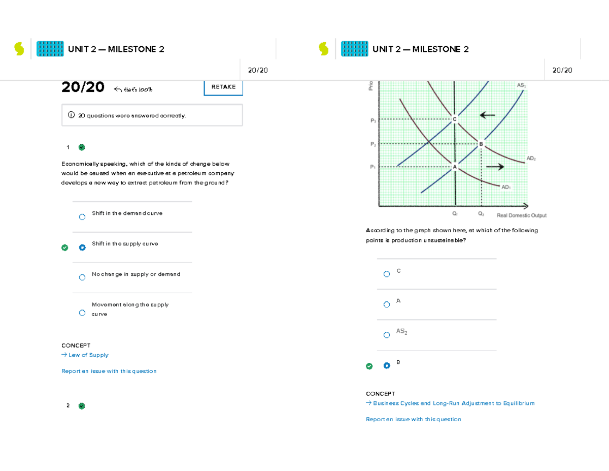 Macroeconomics Unit 2 Milestone 2 Study Guide and Review - Studocu