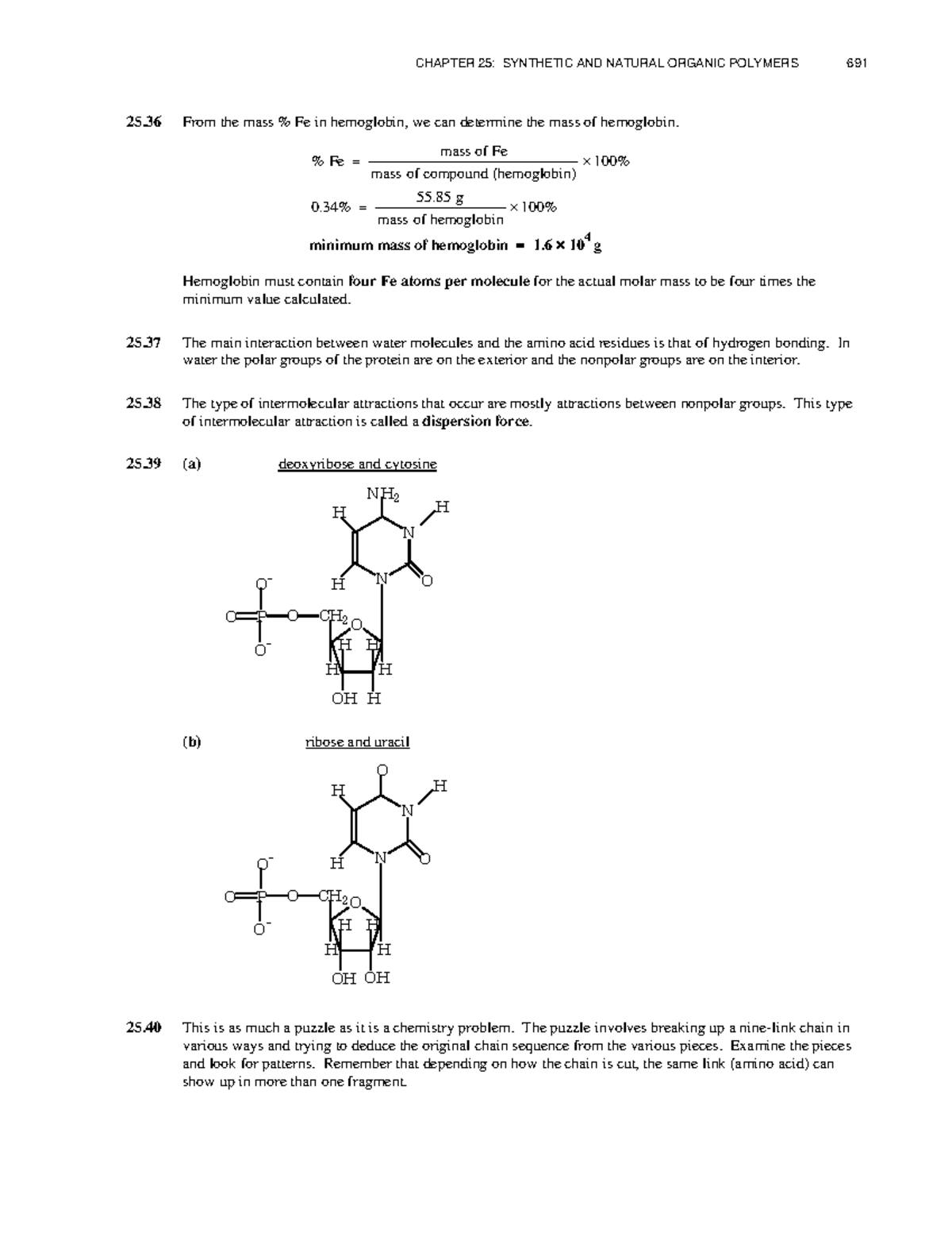 CHAPTER 25: Organic Polymers & Hemoglobin Analysis - CHEM 10th Ed ...