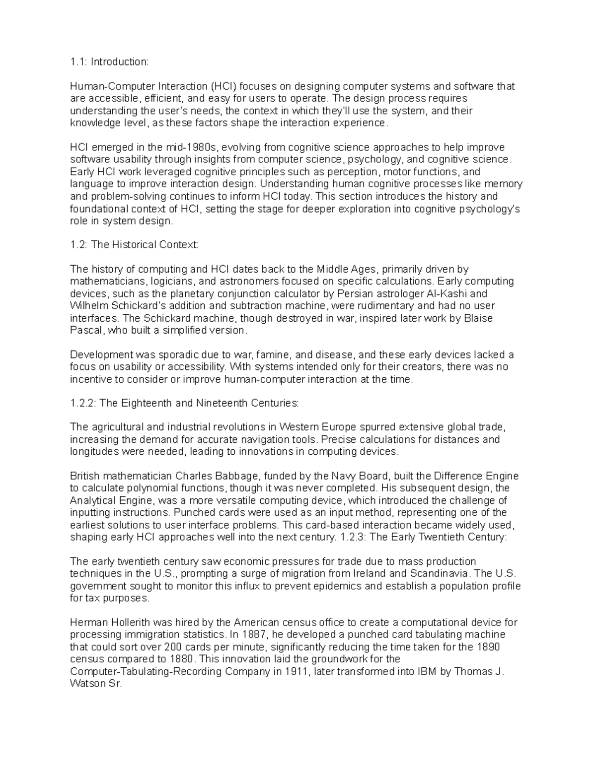 HCI Study Notes - Summary of Human-Computer Interaction Concepts and ...