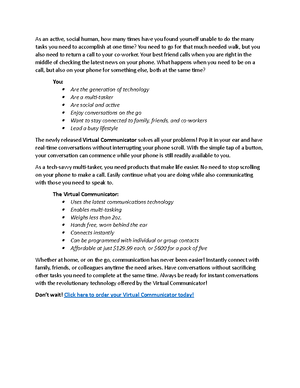 Content Marketing Brief Template D176 Task 1 revised - Campaign VC ...