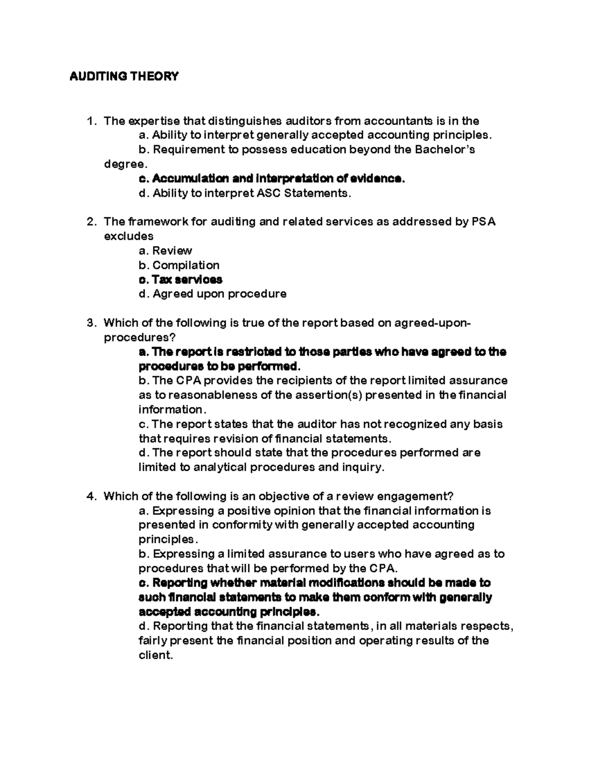 Auditing Theory Insights: Evidence Interpretation & Assurance ...