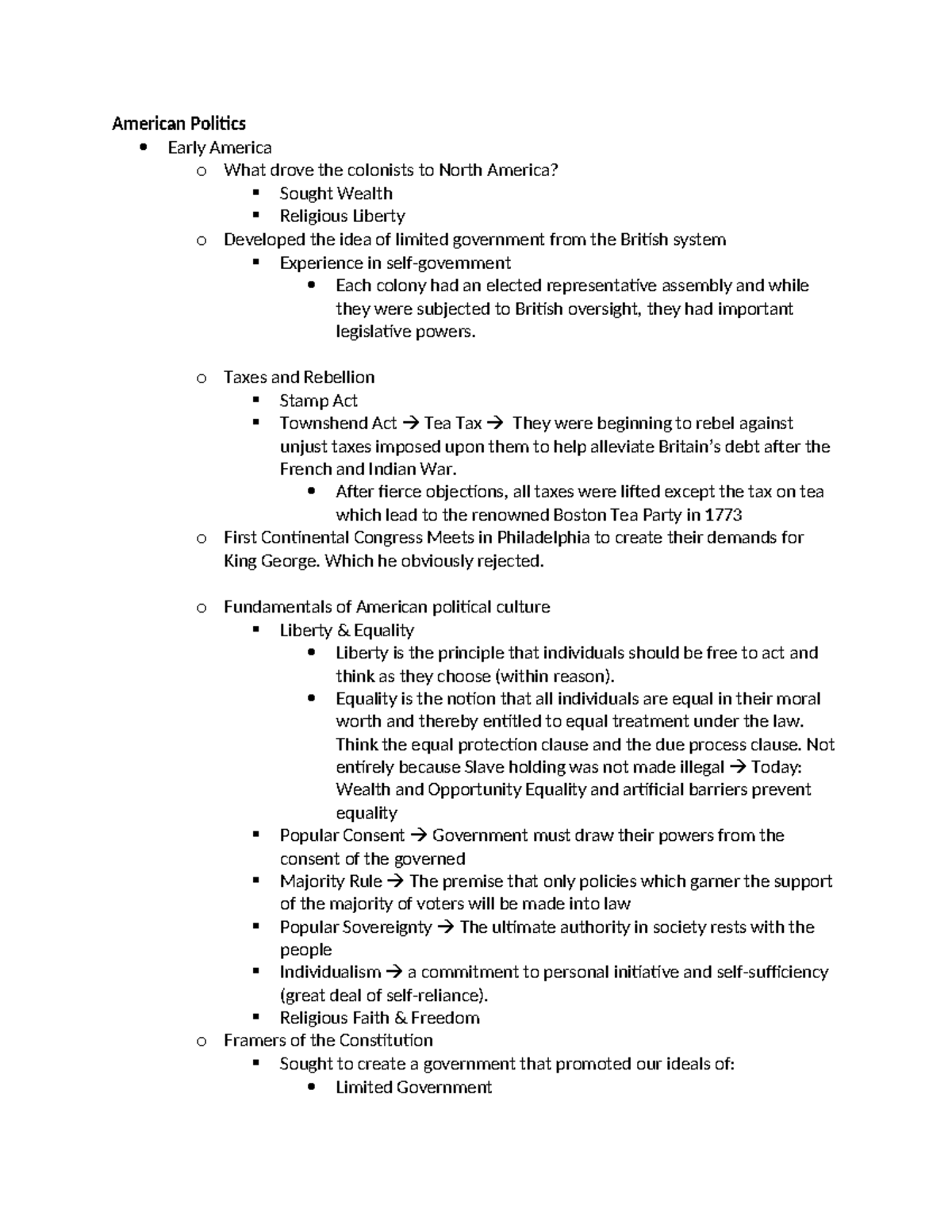 American Politics (POL 101): Early America and Social Justice Movements ...