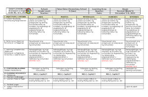 English 6 - DETAILED LESSON PLAN IN ENGLISH VI PART LESSON EPISODE ...