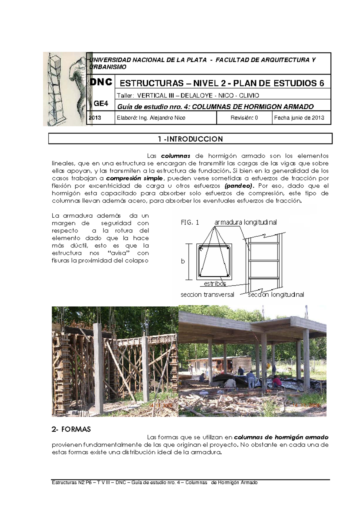 Guía de Estudio N° 4: Columnas de Hormigón Armado - Estructuras N2 P6 T ...