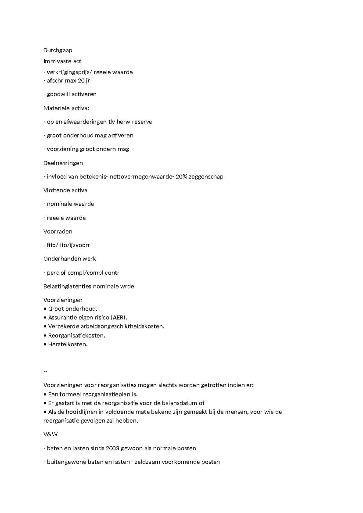 IFRS vs Dutch GAAP: A Comprehensive Comparative Study - Studeersnel