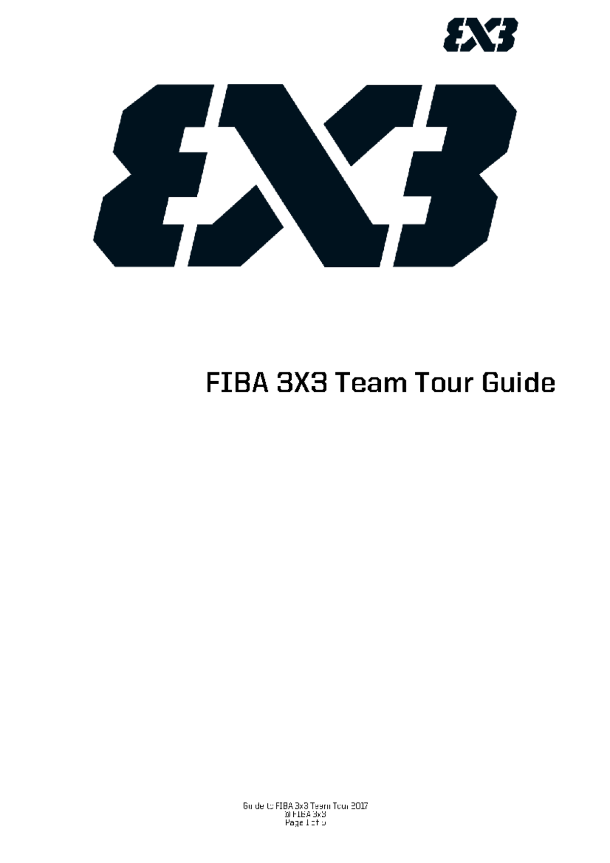 FIBA 3x3 Team Tour Setup Guide 2017: EX3 Overview and Rules - Studocu