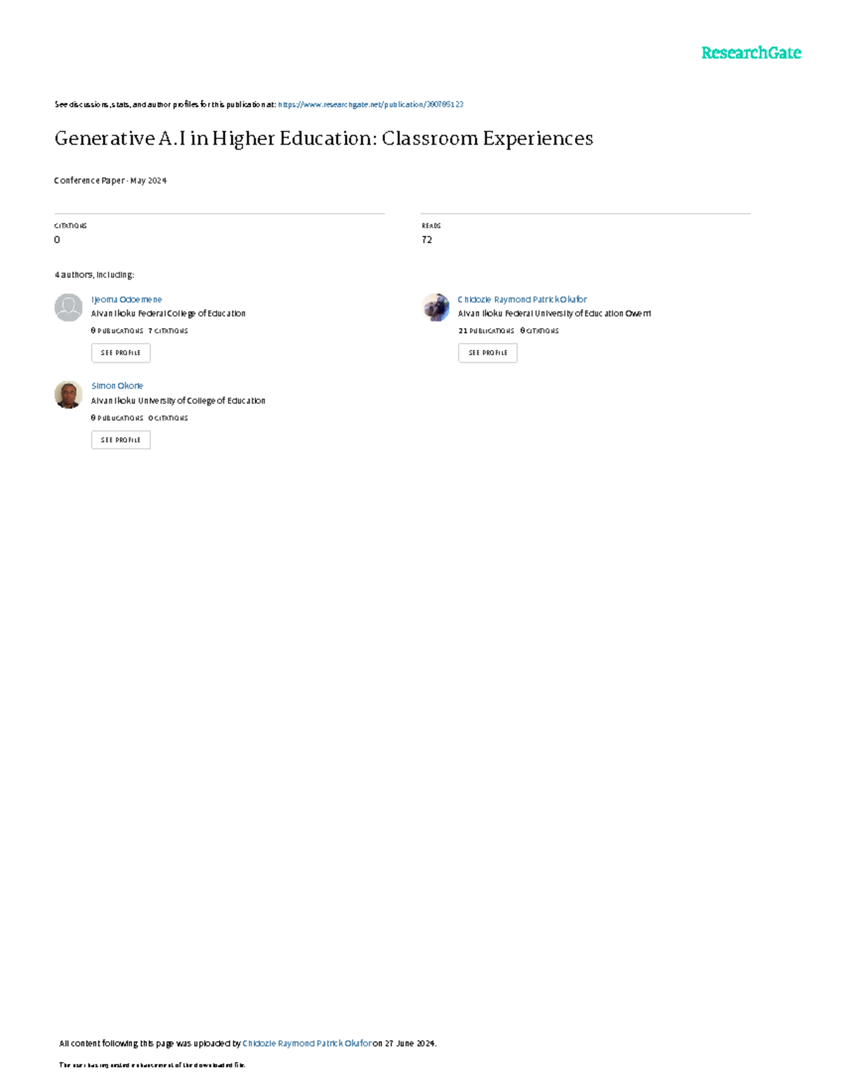 Generative AI in Higher Education: Enhancing Classroom Experiences ...