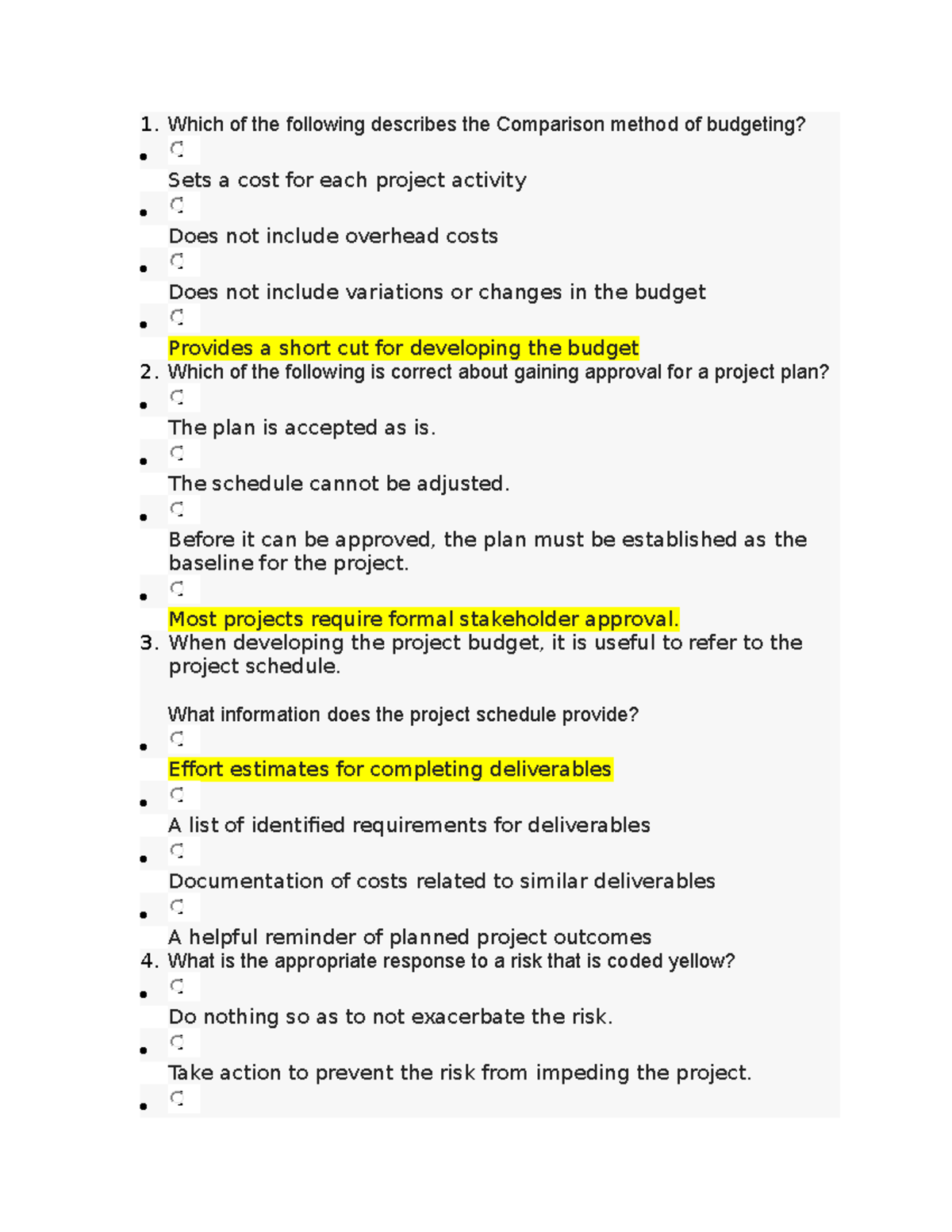 Project Management Unit 2 Milestone 2: Budgeting and Risk Analysis - Studocu