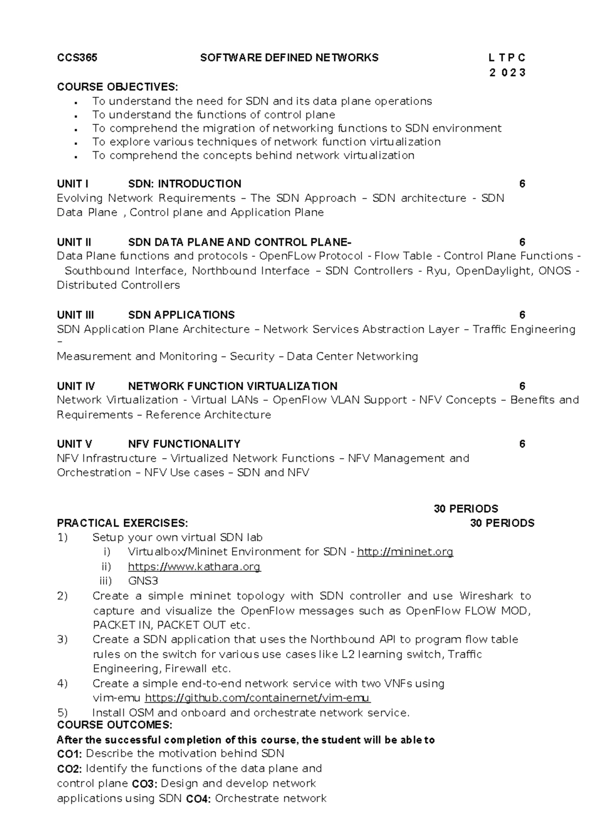 CCS334 Big Data Analytics syllabus and course objectives 2023 - Studocu
