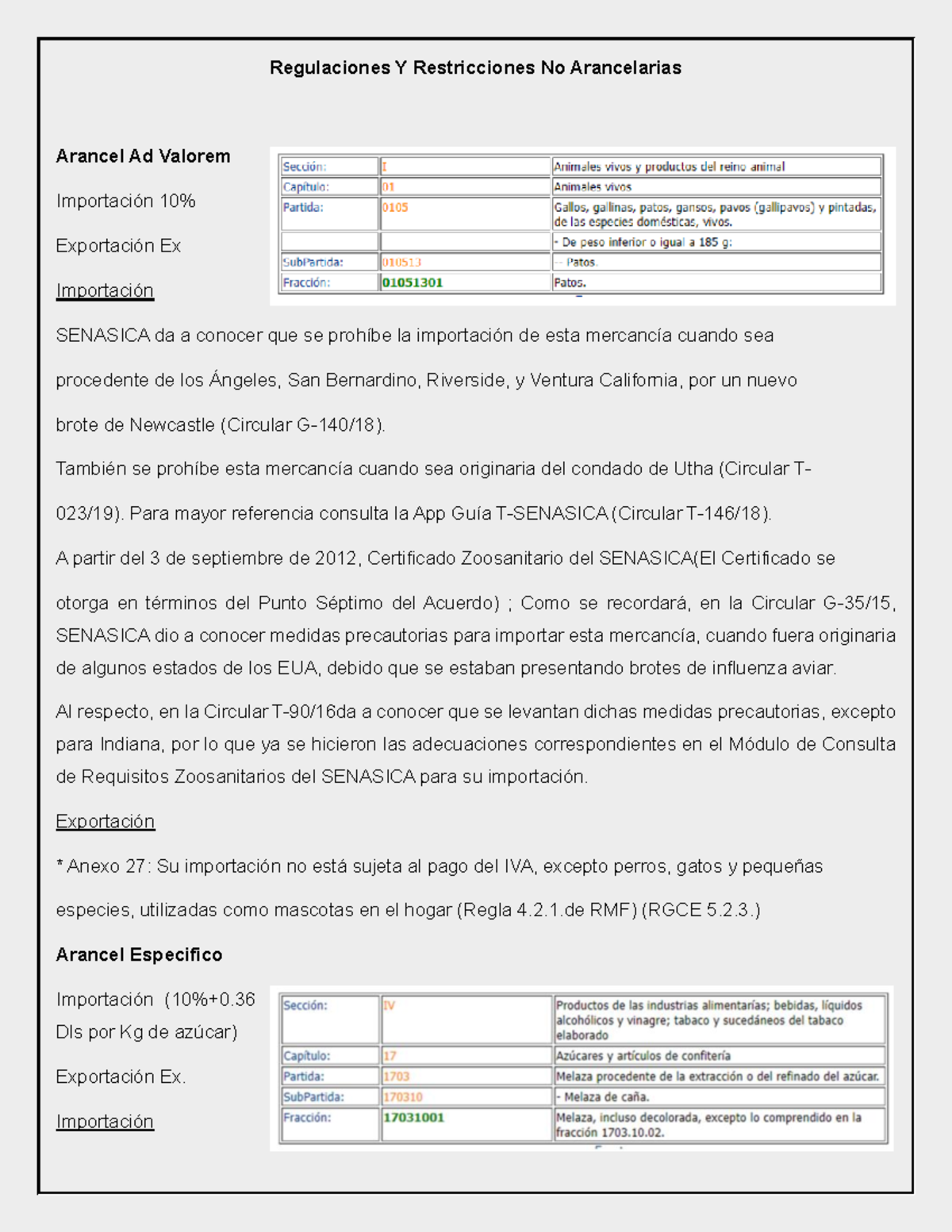 Regulaciones y Restricciones No Arancelarias: 5 Ejemplos Clave - Studocu