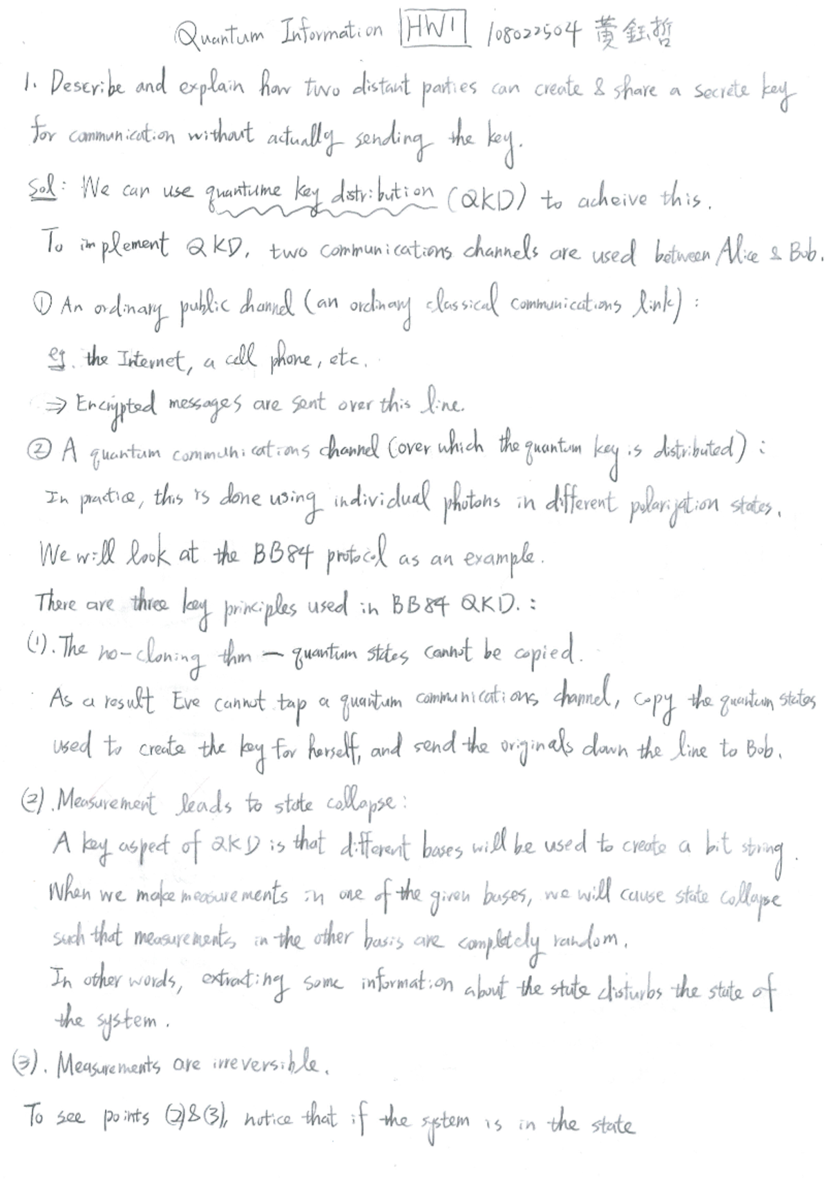 108022504 QI HW1 - quantum information concepts - Quantum Mechanics ...
