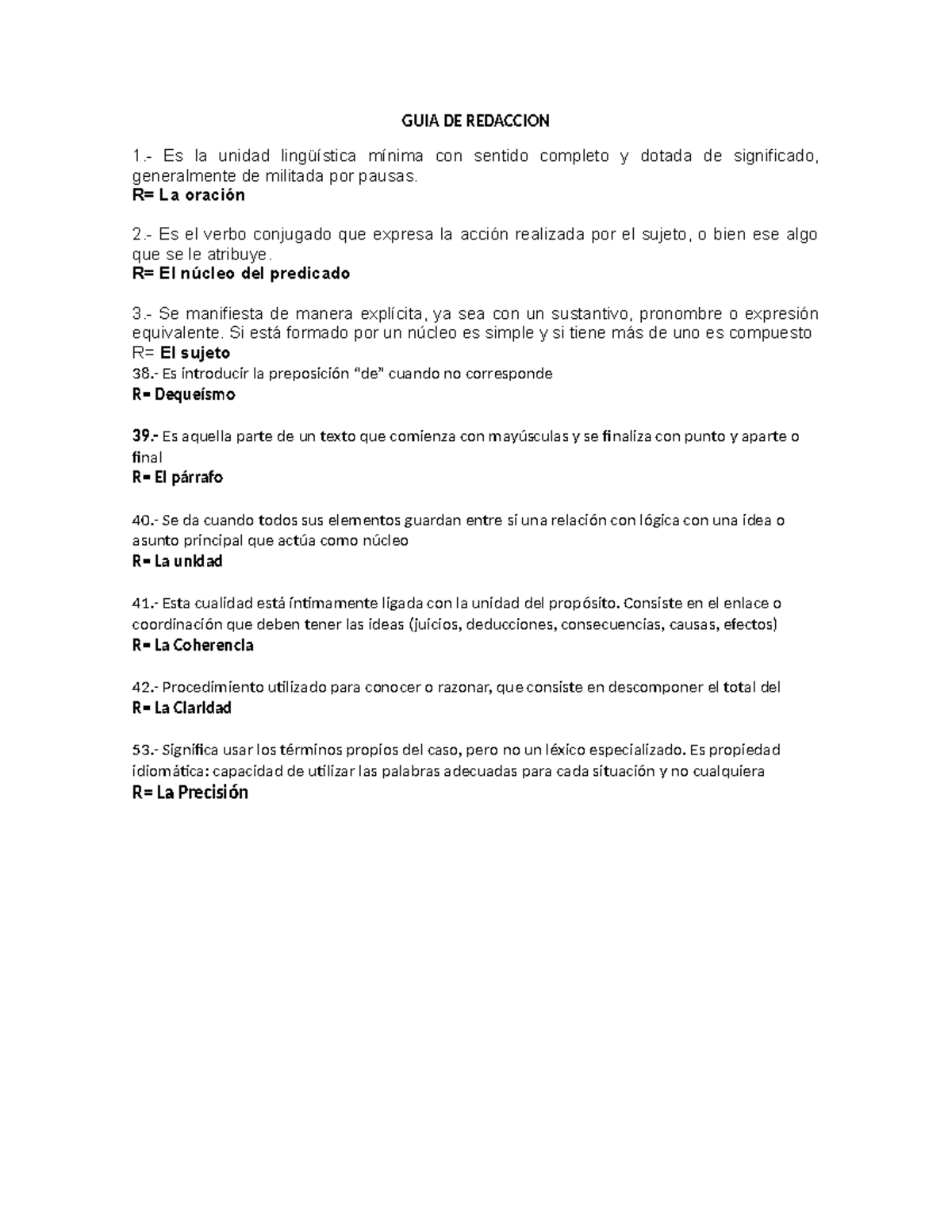 Guía de redacción en español: conceptos clave y estructura - Studocu