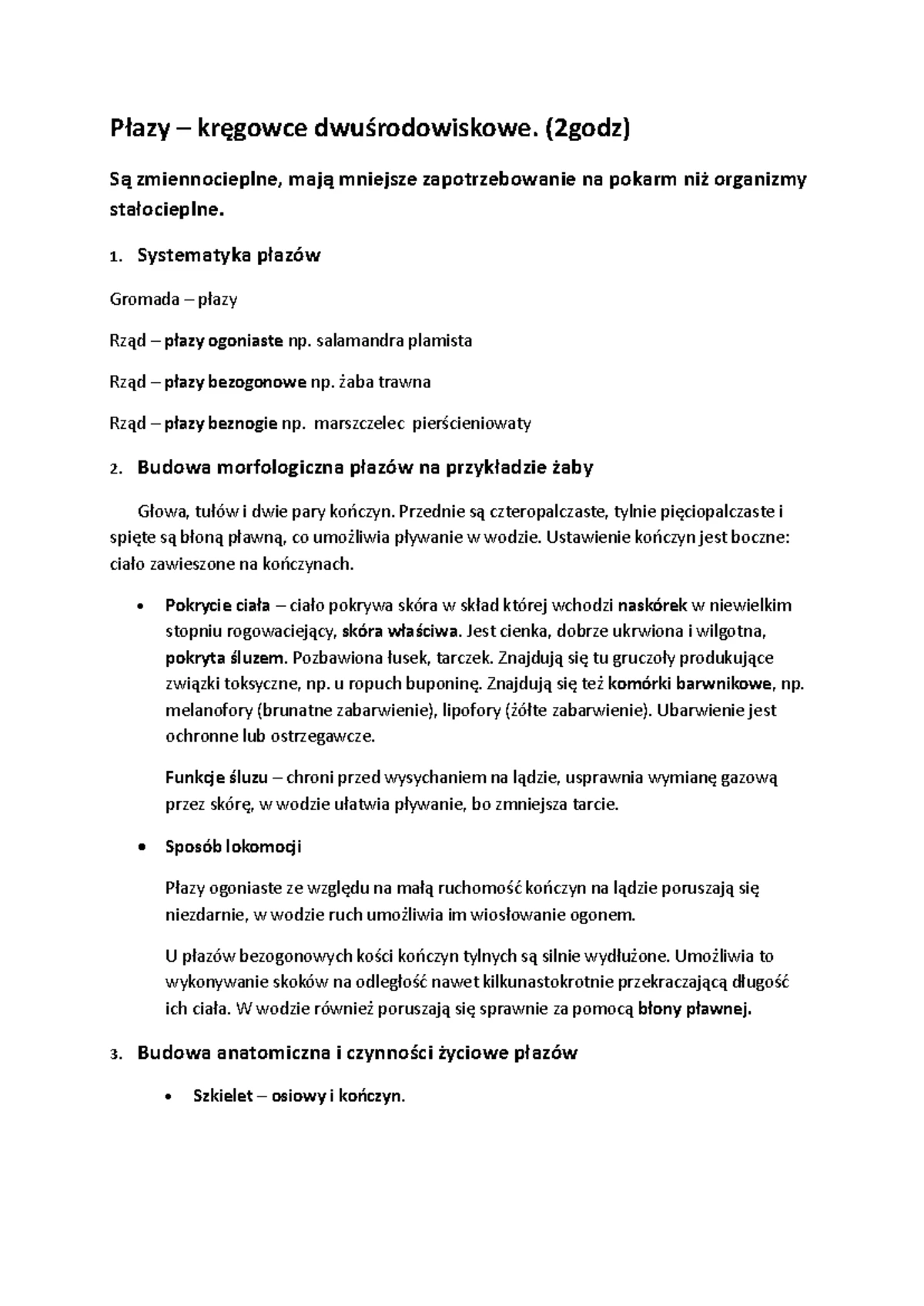 Budowa i funkcje liści - notatki na lekcję biologii - Studocu