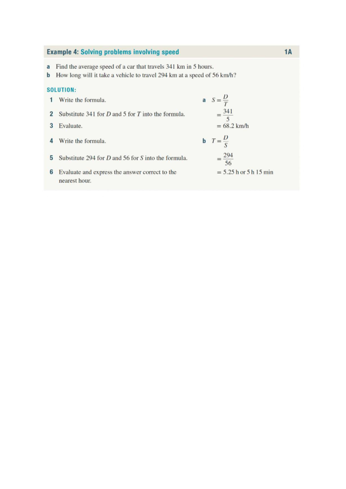 Examples of Solving Speed Problems 1A: Average Speed Calculations - Studocu