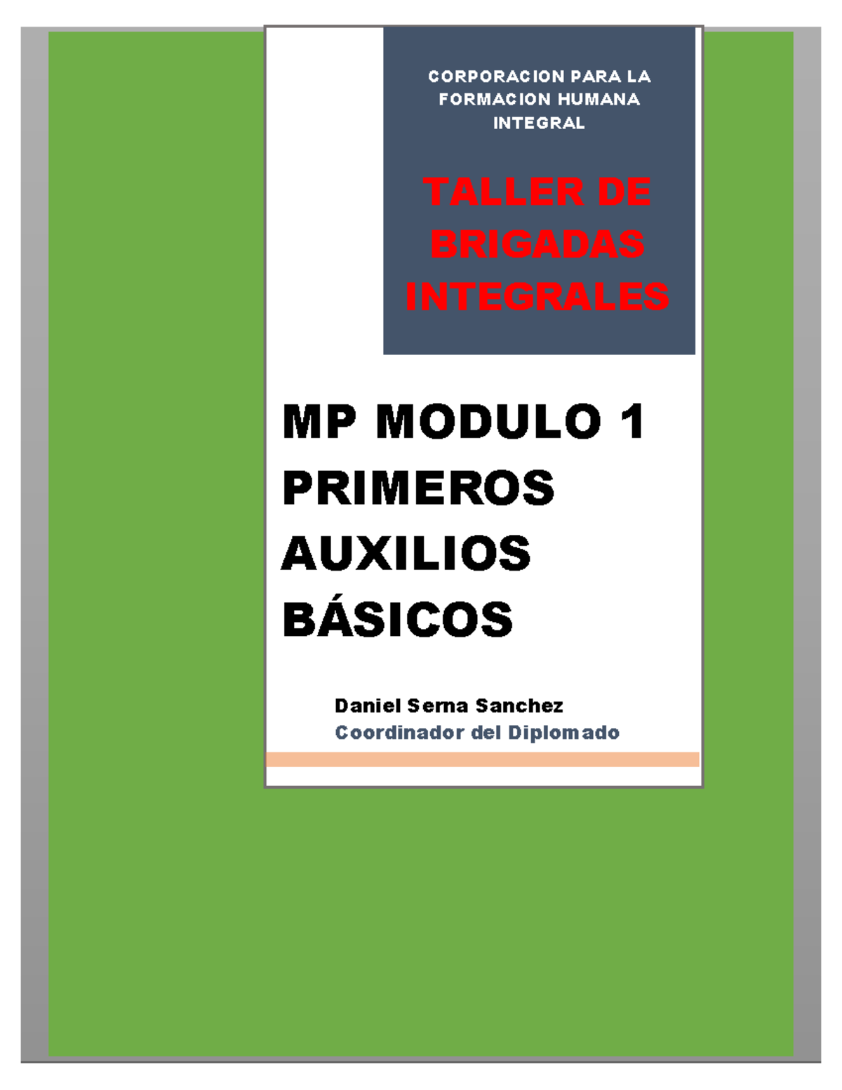 MP Módulo 1: Primeros Auxilios Básicos - Taller de Brigadas Integrales - Studocu