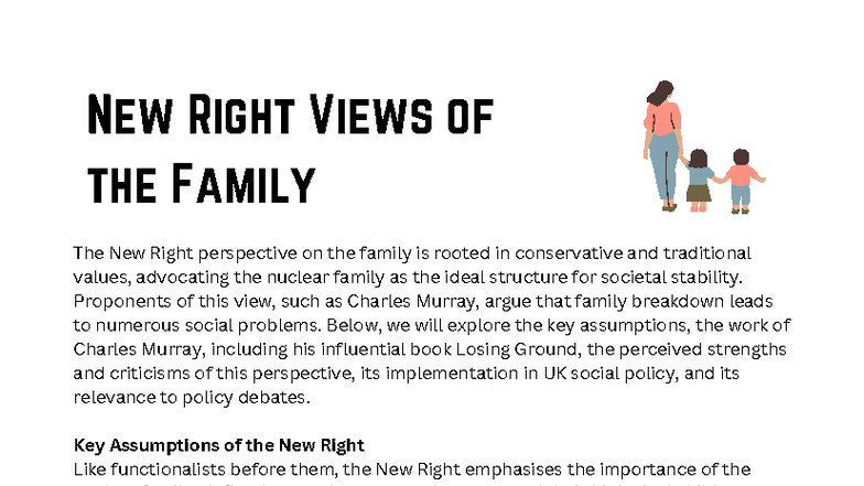 New Right Perspectives on Family Structure and Social Policy - Studocu