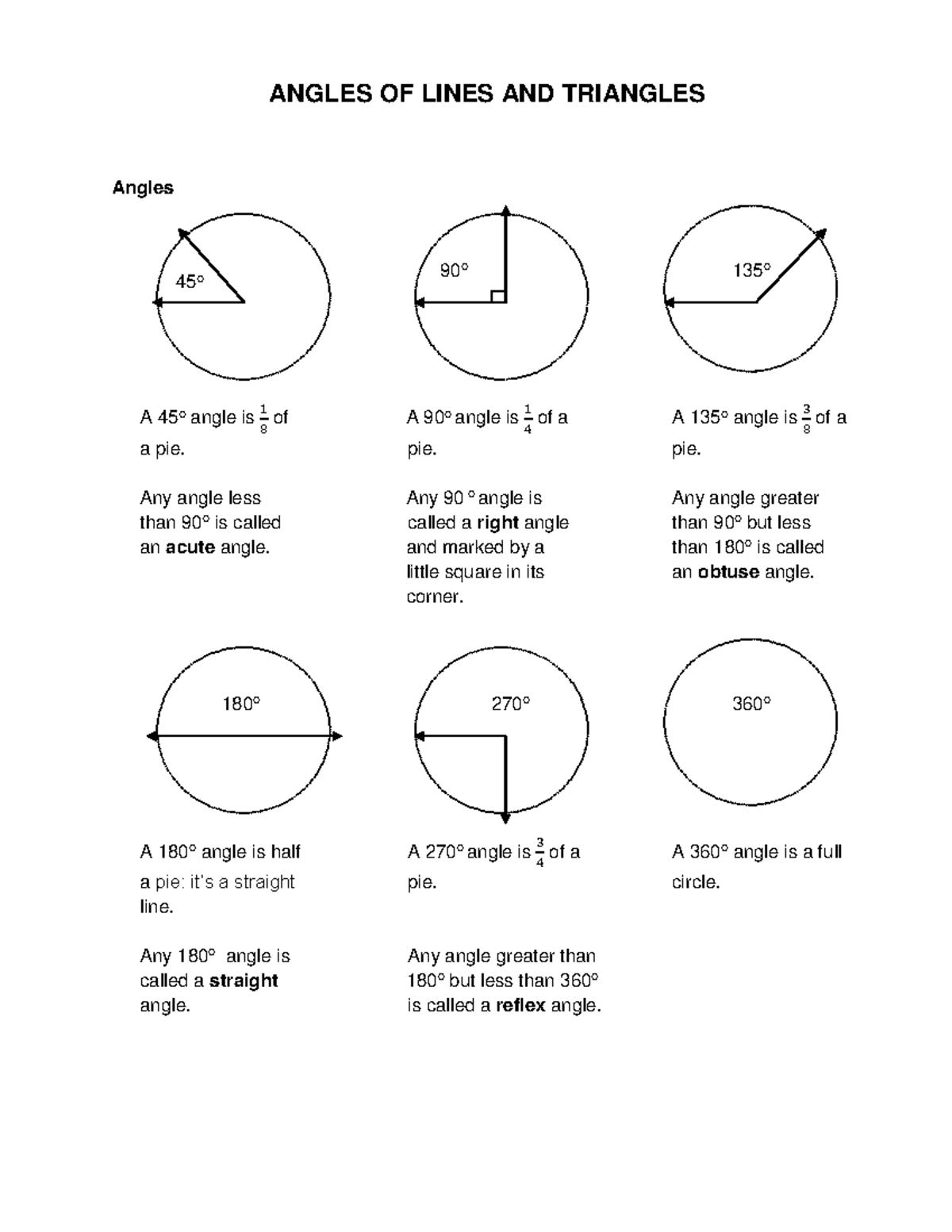 ANGLES OF LINES AND TRIANGLES - REND 327 Lecture Notes - Studocu