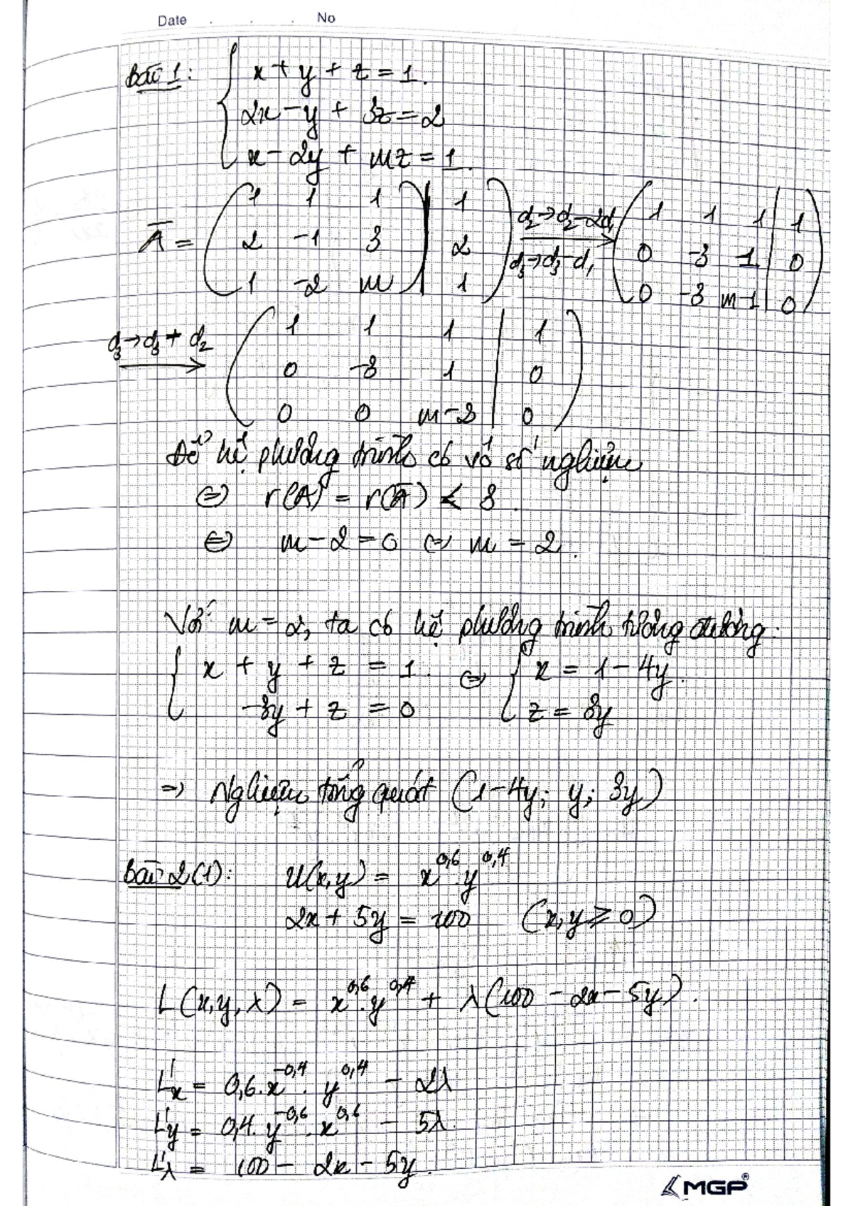 MGP® No Date: Advanced Calculus Problem Set and Solutions - Studocu