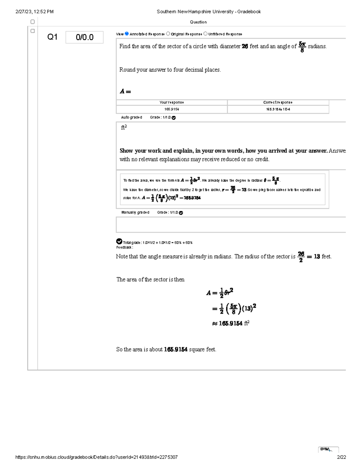 7-3 Module Seven Exam Two - Question Q1 0/0. View Annotated Response ...
