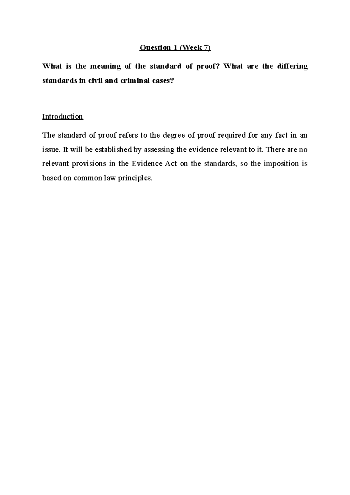 Understanding the Standard of Proof: Civil vs Criminal Law Analysis ...