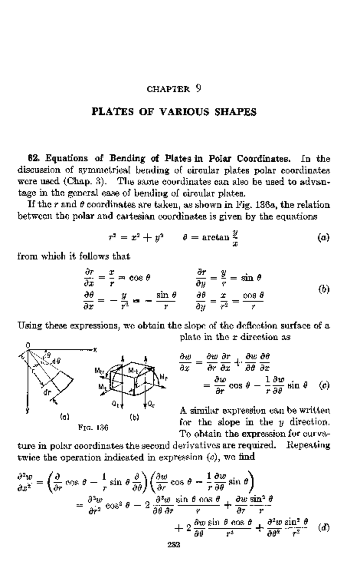 CHAPTER 9: BENDING OF CIRCULAR PLATES IN POLAR COORDINATES - Studocu