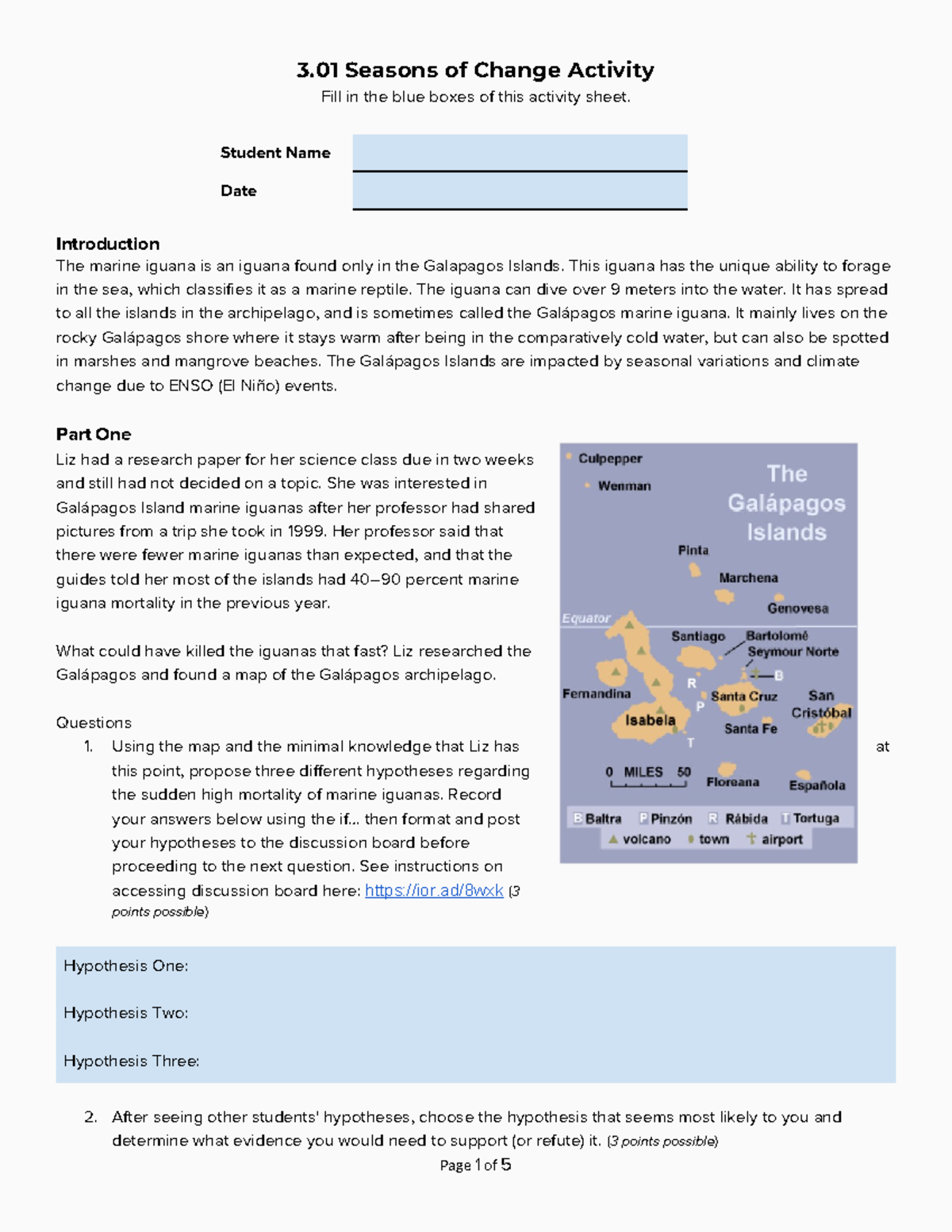 3.01 Assignment Template Rev 2022 - 3 Seasons of Change Activity Fill ...