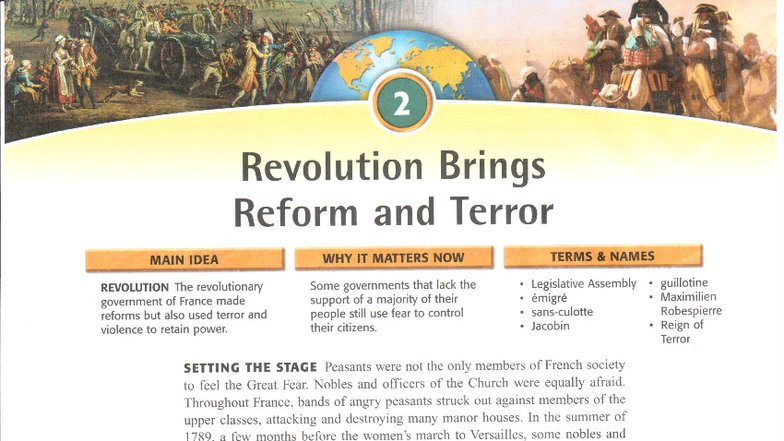 Revolutionary France: Reform, Terror, and the Role of the Guillotine ...