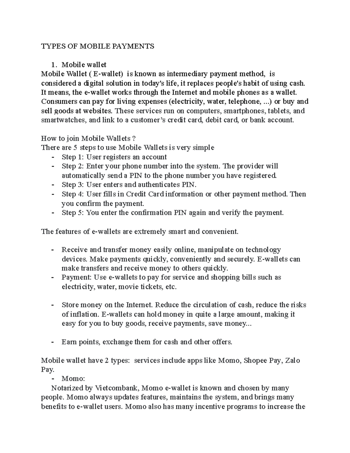 Types OF Mobile Payments - TYPES OF MOBILE PAYMENTS Mobile wallet ...