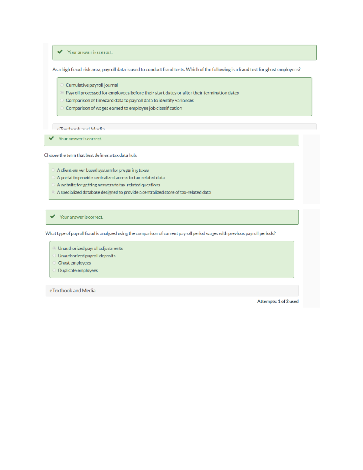 QUIZ: Payroll Fraud and Data Visualization Concepts (Chapter 3) - Studocu