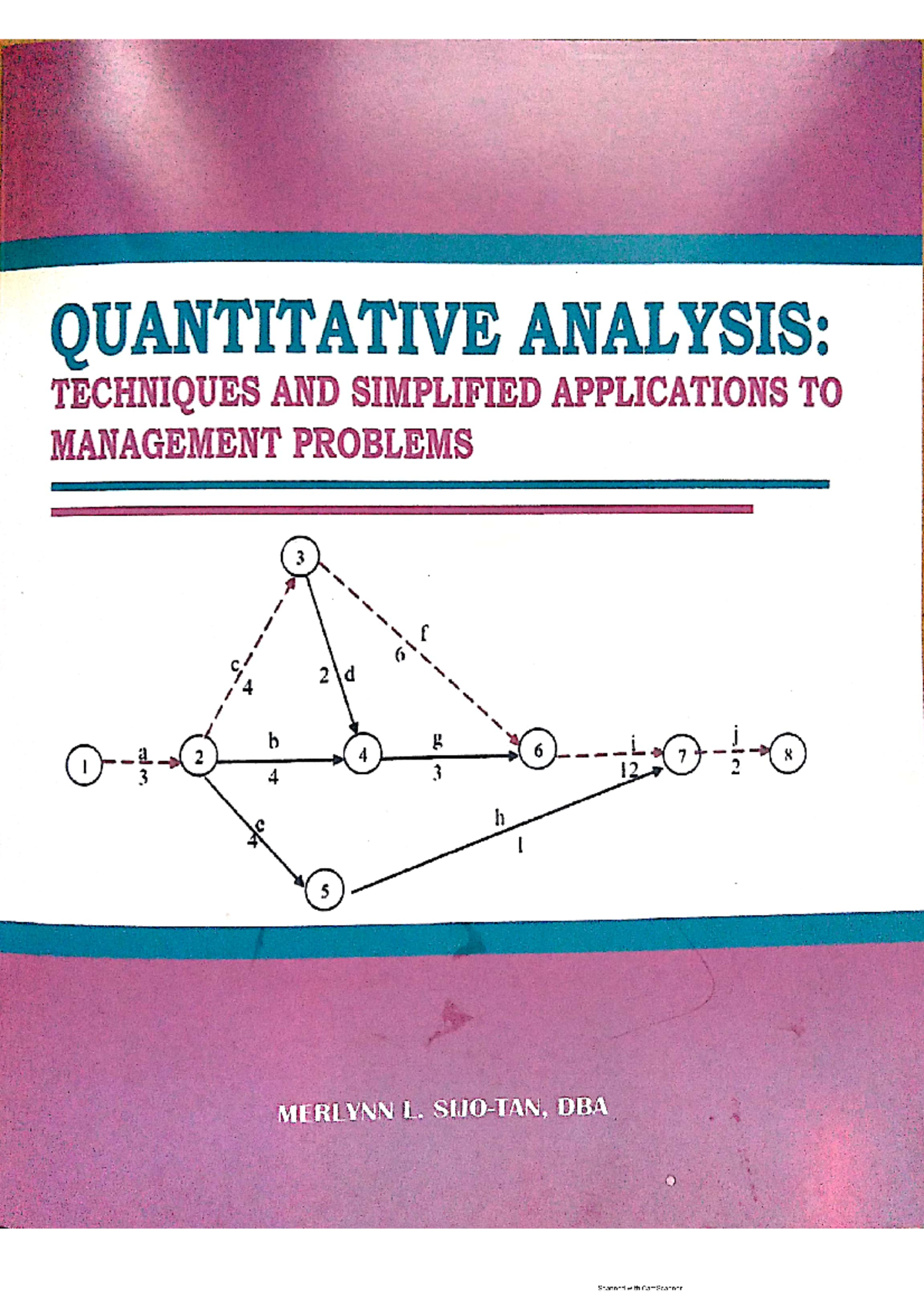 Quantitative Analysis Notes by Sijo Tan for Study - Studocu