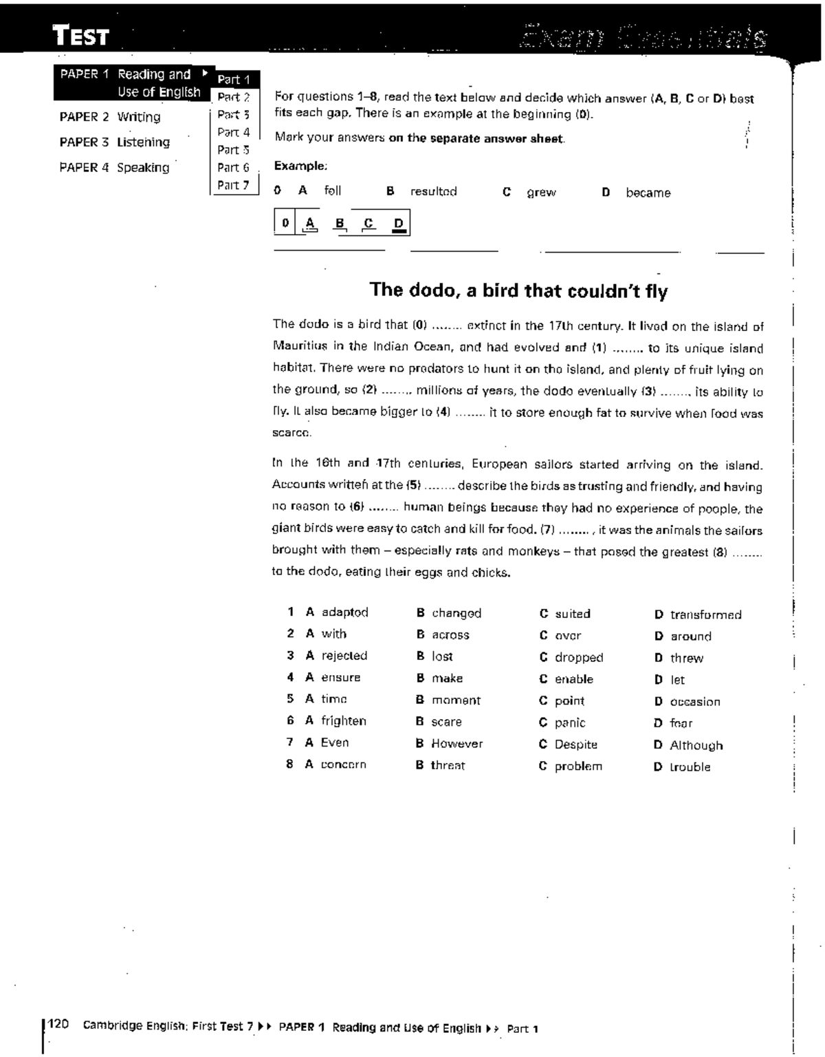 FCE TEST 7 Exam Essentials: Reading, Writing, Listening, and Speaking ...