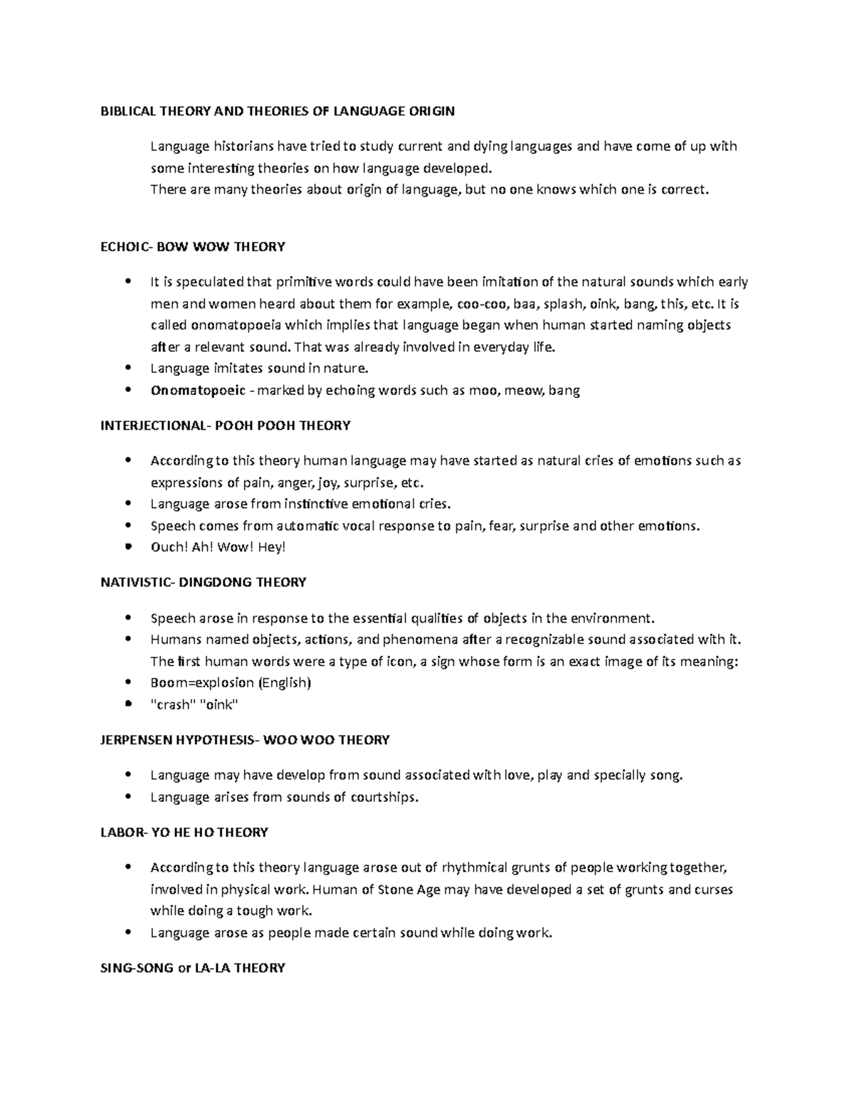 Biblical Theory and Language Origin Theories: A Comprehensive Overview ...