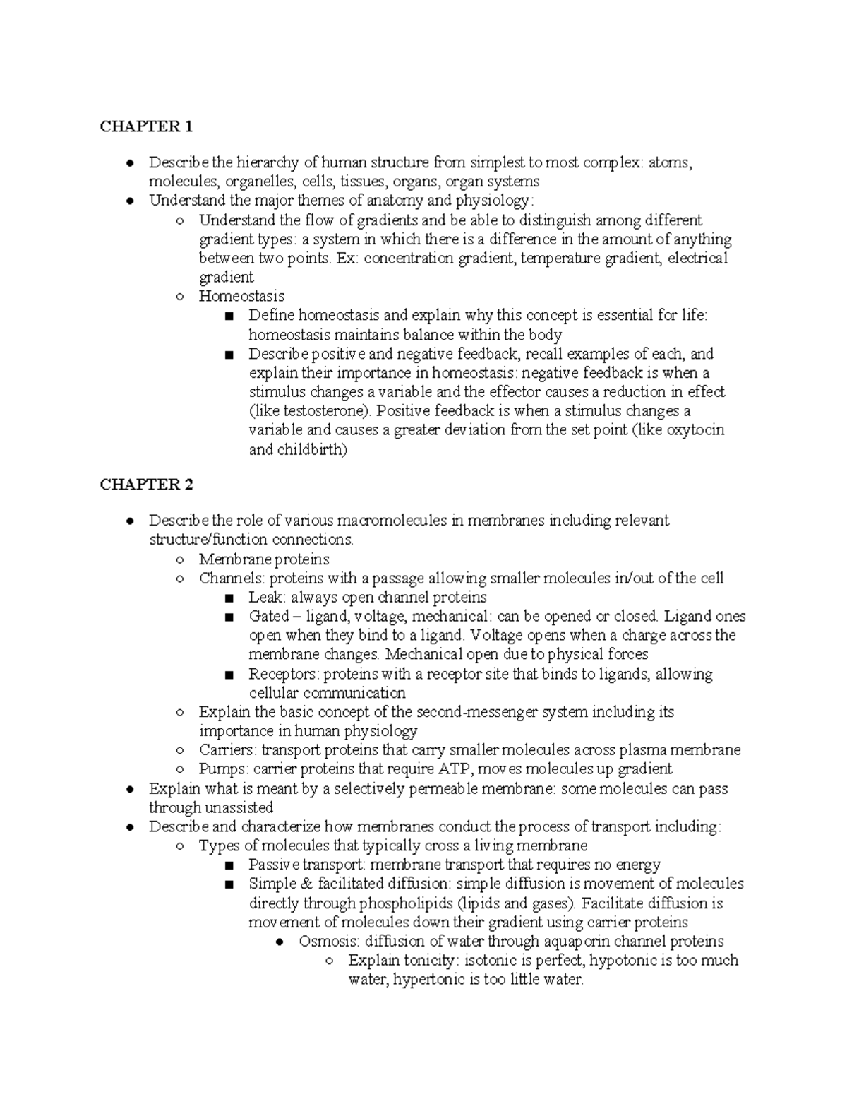 Anatomy 101: Final Exam Study Guide on Human Structure & Physiology ...