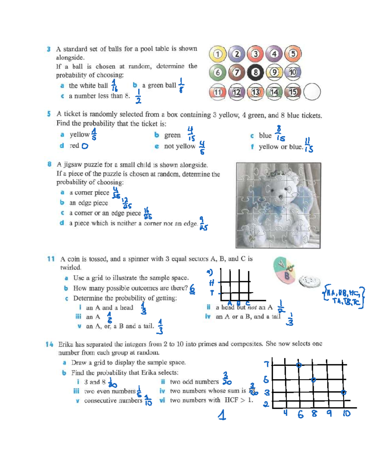 U3 LA3 Theoretical & Experimental Probabilities Practice - Studocu