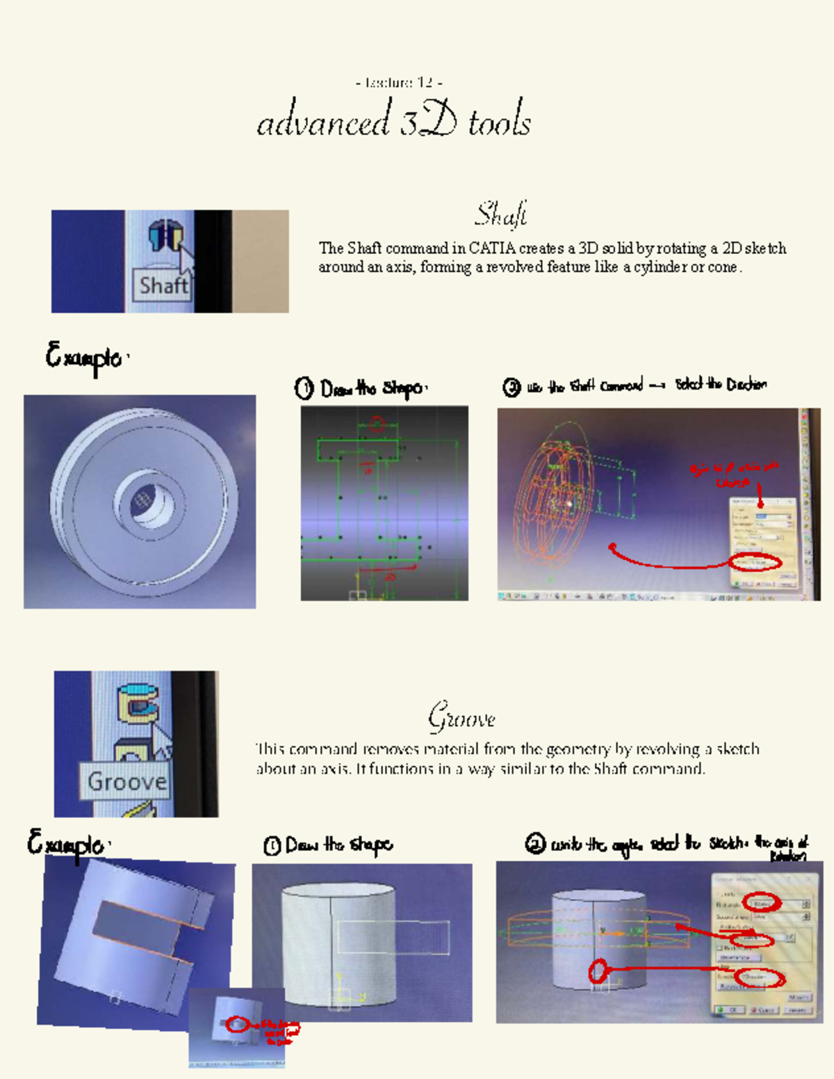 Final Practice - Advanced 3D Tools in CATIA (Lectures 12-15) - Studocu