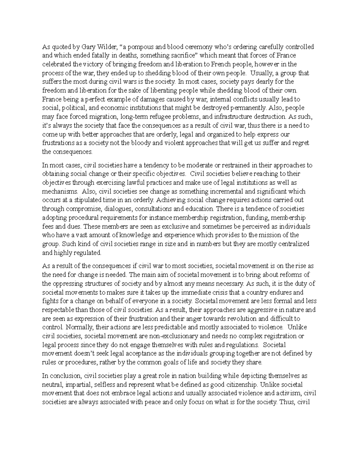Medical Biotechnology - As quoted by Gary Wilder, “a pompous and blood ...