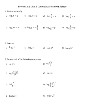 1 - pre calc - Vicki Carter, Florence, SC KEY AP Precalculus – Mixed ...