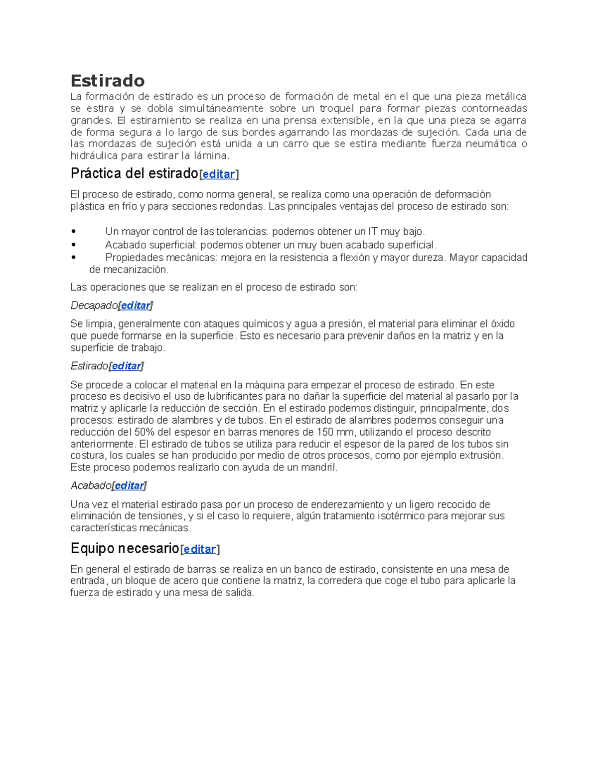 Proceso de Estirado en Fabricación de Materiales - Detalles y Práctica ...